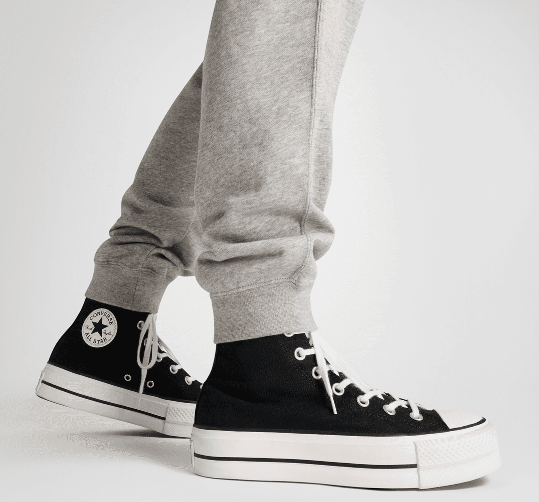 Converse Go-To Embroidered Star Chevron French Terry Sweatpant Grey ...